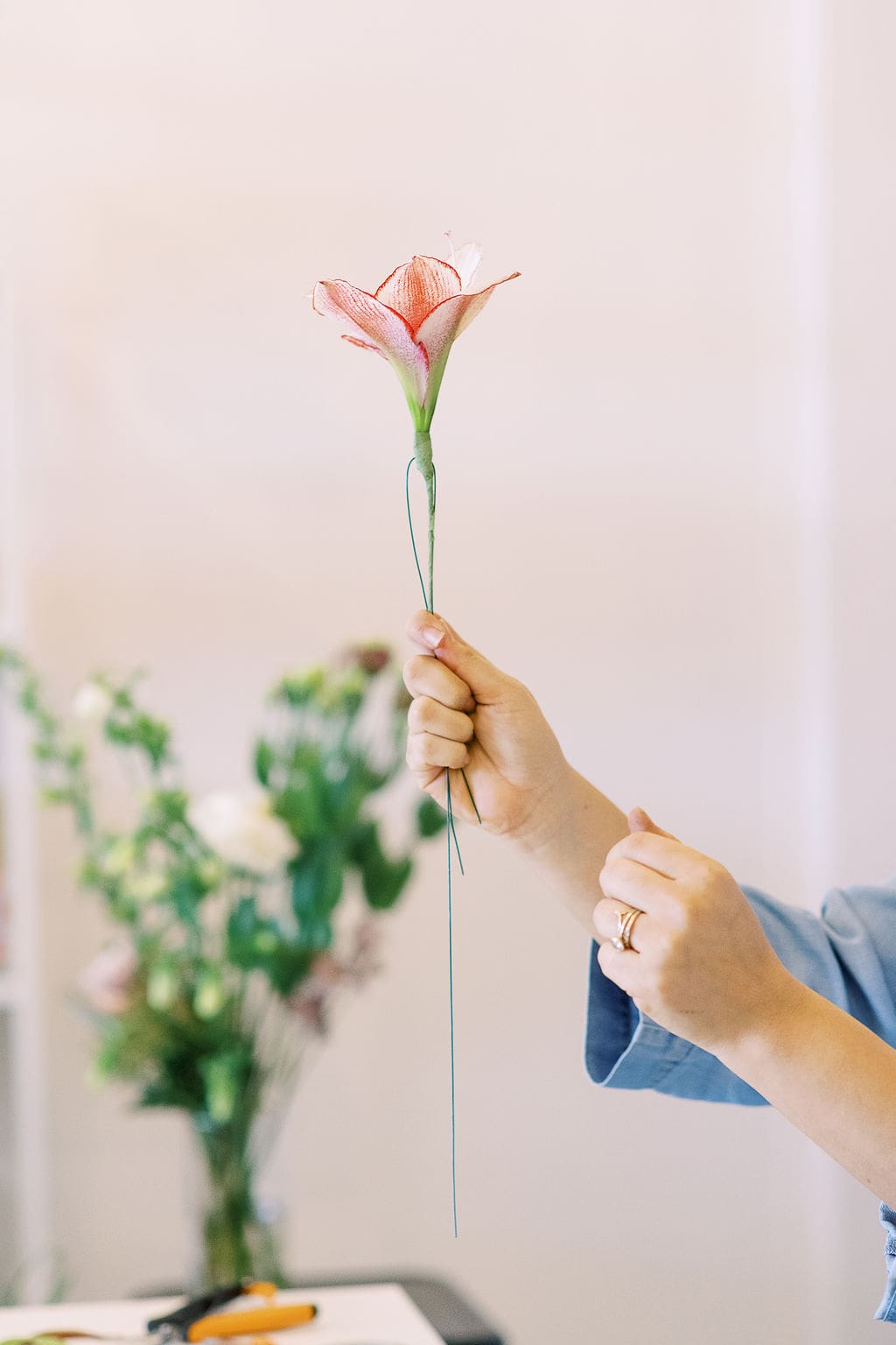 Wiring Ranunculus and More - thefloralcoach.com